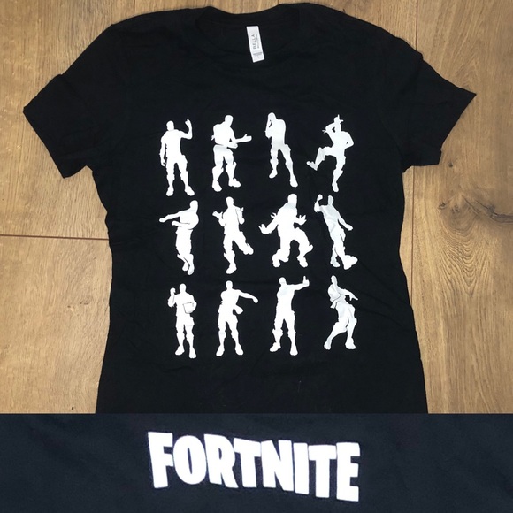 Fortnight | Tops | Nwot Fortnight Black White Dance Moves Shirt L ...